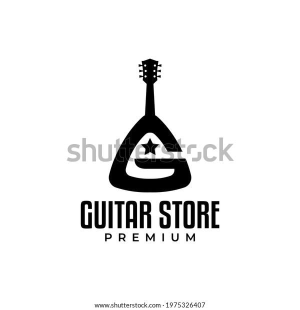guitar in the shape of the letter g, perfect for musical instrument ...