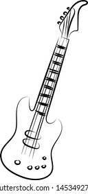 Guitar Strings Illustration Vector On White Stock Vector (Royalty Free ...