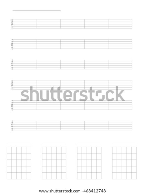 Guitar Tab Chord Sheet Stock Vector (Royalty Free) 468412748 | Shutterstock