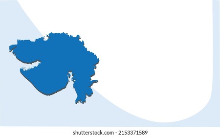 Gujarat Map Vector Design Name State Stock Vector (Royalty Free ...