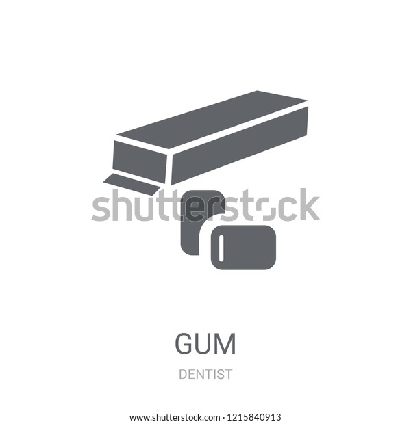 Gum Icon Trendy Gum Logo Concept Stock Vector (Royalty Free) 1215840913 ...
