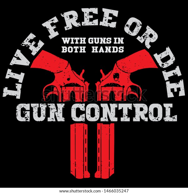Gun Control Classic Guns Emblem Pistols : image vectorielle de stock ...