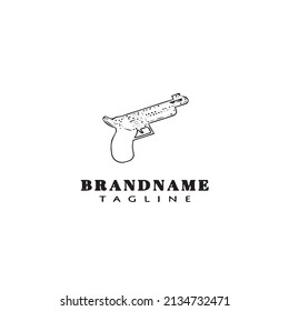 Gun Design Logo Template Icon Modern Stock Vector (Royalty Free ...