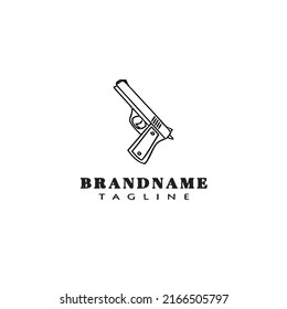 Gun Design Logo Template Icon Modern Stock Vector (Royalty Free ...