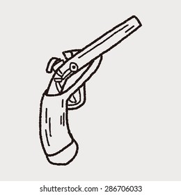 Gun Doodle Stock Vector (Royalty Free) 286706033 | Shutterstock