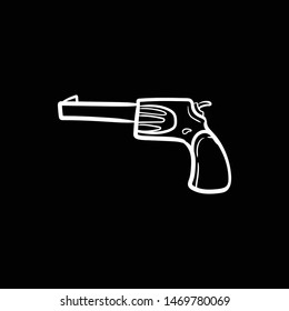 Gun Doodle Icon Vector Hand Drawing Stock Vector (Royalty Free) 1469780069