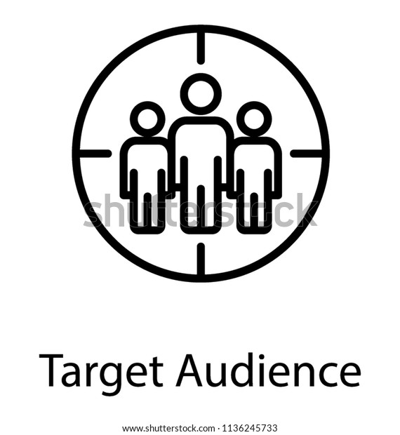 Gun Focus Focusing Some Audience Avatars: Stock-Vektorgrafik ...