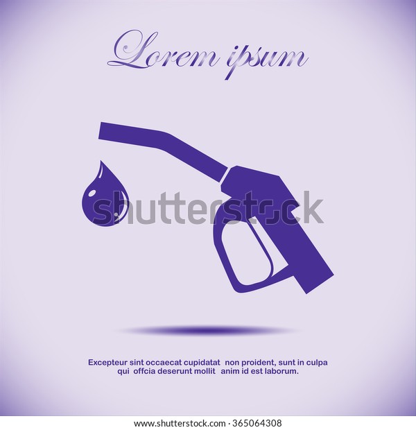 Gun Fuel Pump Drop Fuel Vector: vector de stock (libre de regalías ...