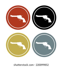 Gun Label Stock Vector (Royalty Free) 220099852 | Shutterstock