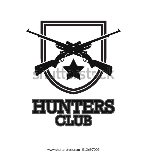Gun Logo Weapon Store Logo Hunting Stock Vector (Royalty Free) 513697003