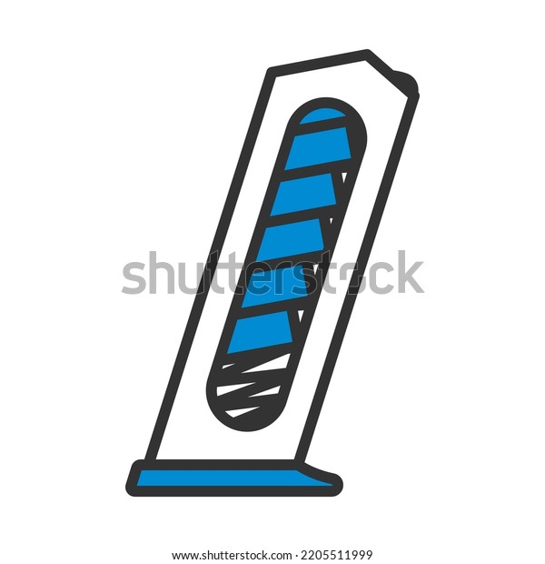 Gun Magazine Icon Editable Bold Outline Stock Vector (Royalty Free ...
