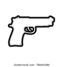 Gun Sign Illustration Vector Flat Style Stock Vector (Royalty Free ...