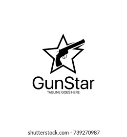 Gun Star Logo Stock Vector (Royalty Free) 739270987 | Shutterstock