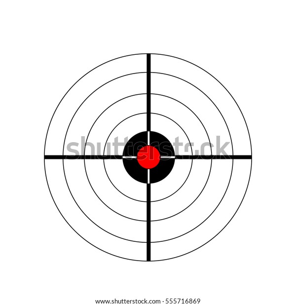 Gun Target Linear Icon Stock Vector (Royalty Free) 555716869