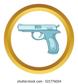 Gun Vector Icon Golden Circle Cartoon Stock Vector (Royalty Free ...