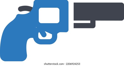 Gun Vector Illustration On Transparent Background Stock Vector (Royalty ...
