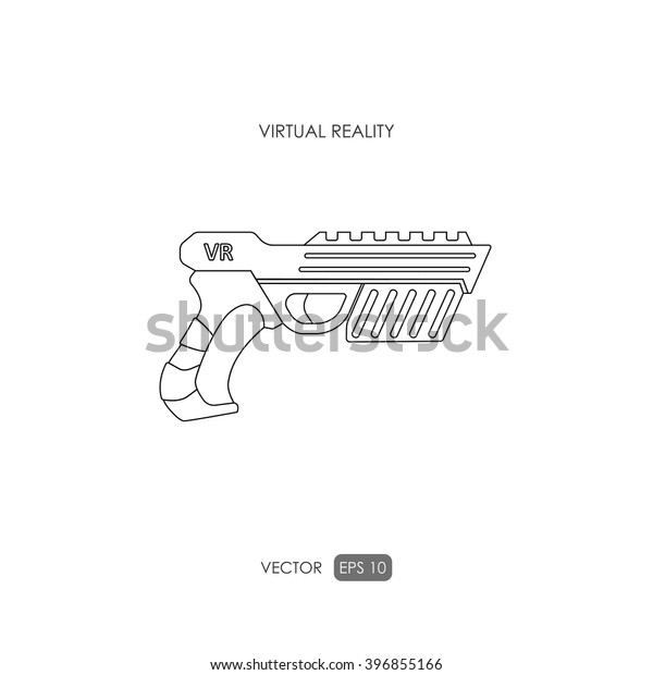 Gun Virtual Reality System Game Weapons Stock Vector (Royalty Free ...