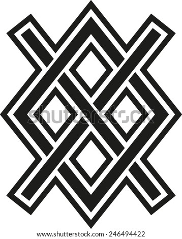 Gungnir Odins Spear Rune Gar Viking Stock Vector (Royalty Free ...