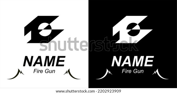 Guns That Shoot Fires Logo Stock Vector (Royalty Free) 2202923909 ...