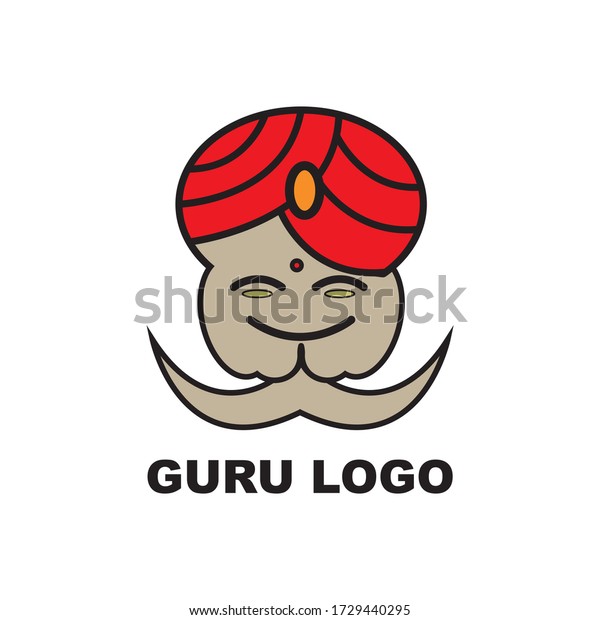 Guru Icon Logo Template Design Vector Stock Vector (Royalty Free ...