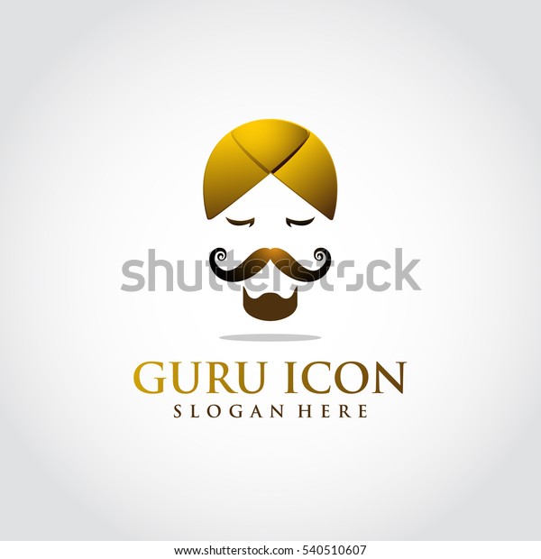 Guru Icon Logo Template Luxury Color Stock Vector (Royalty Free) 540510607