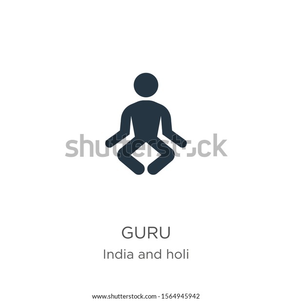 Guru Icon Vector Trendy Flat Guru Stock Vector (Royalty Free ...