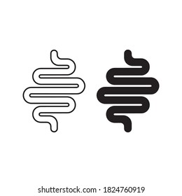Gut Constipation Icon Designintestines Icon Symbol Stock Vector ...
