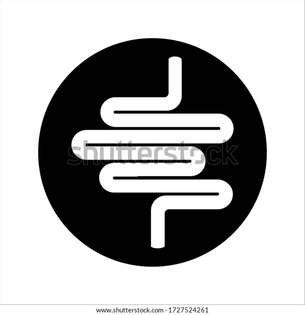 Gut Constipation Icon Designintestines Icon Symbol Stock Vector ...