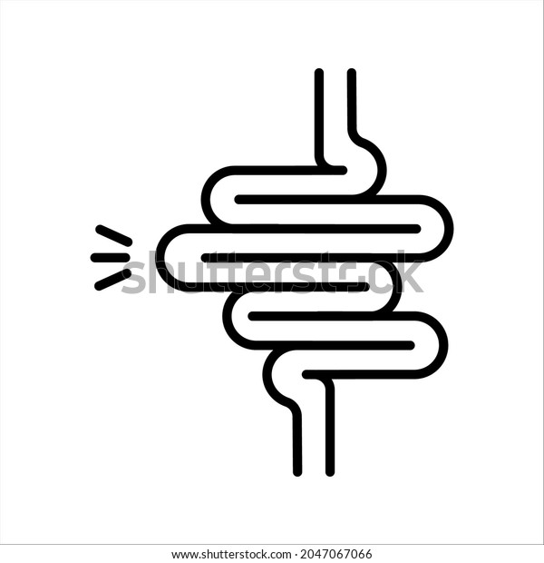 Darm Obstipation Symbol-Design, Hoden-Symbol, Symbol des: Stock ...