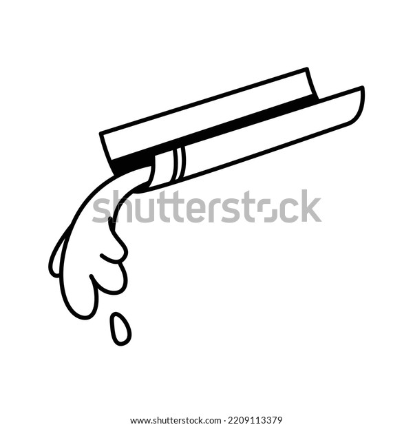 Gutter Jet Water Flowing Through Gutter Stock Vector (Royalty Free ...