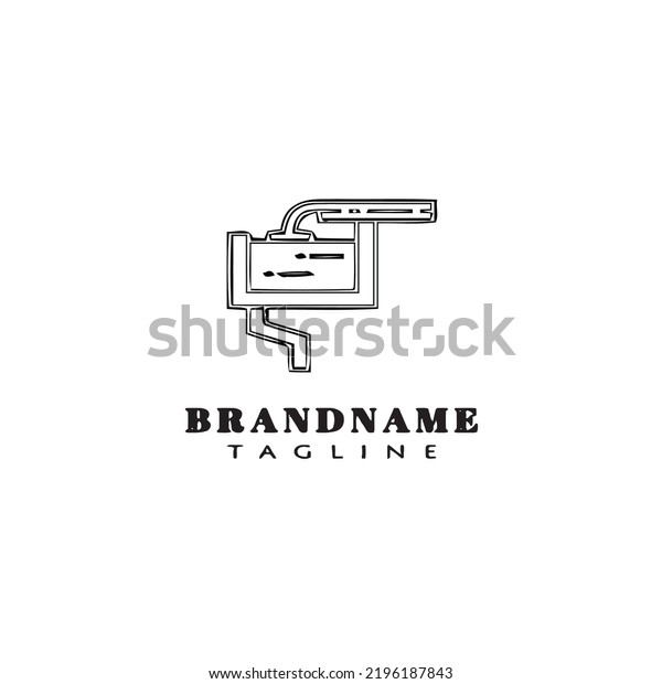 Gutter Logo Cartoon Icon Design Template Stock Vector (Royalty Free ...