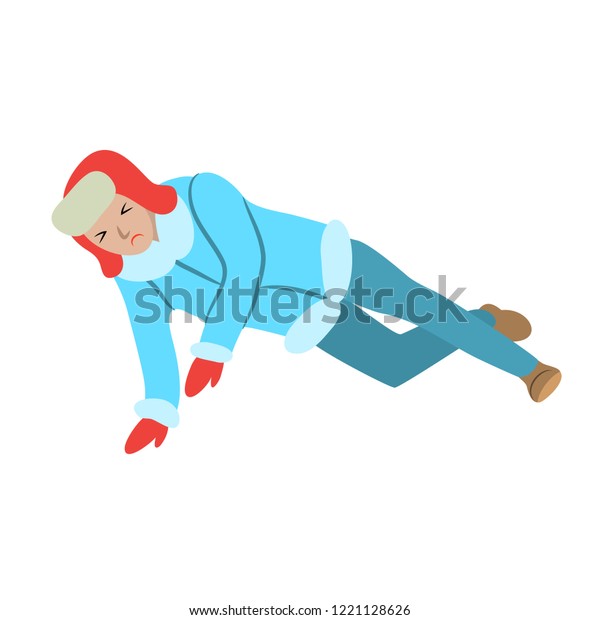 Guy Fell Slippery Stock Vector (Royalty Free) 1221128626 | Shutterstock