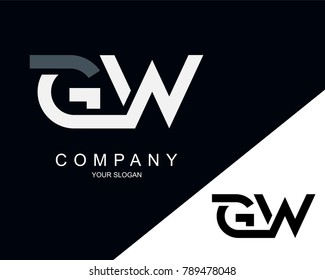 Gw Letter Logo Design Template Stock Vector (Royalty Free) 789478048 ...