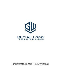 Gw Letters Initial Icons Monogram Vector Stock Vector (Royalty Free ...
