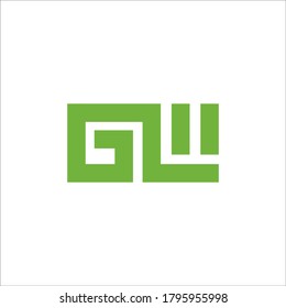 Gw Logo Design Vector Sign Stock Vector (Royalty Free) 1795955998 ...