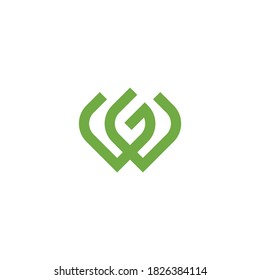 Gw Logo Symbol Letter Vector Abjad Stock Vector (Royalty Free ...