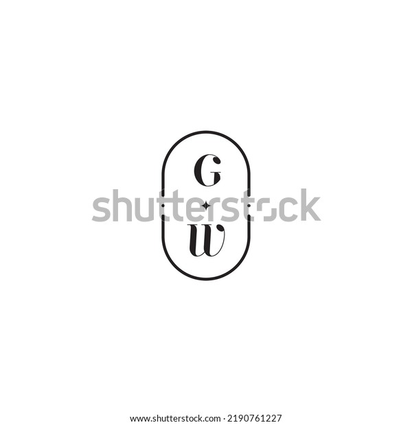 Gw Wedding Logo Concept High Quality Stock Vector (Royalty Free ...