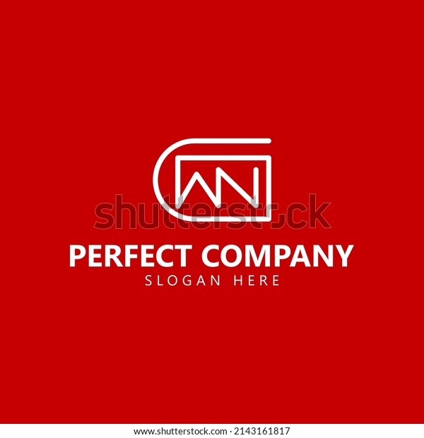Gwn Vintage Monogram Vector Logo Within Stock Vector (Royalty Free ...