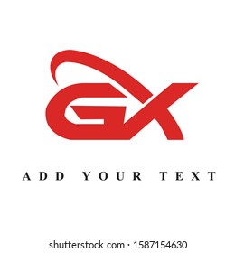 Gx Letter Logo Illustration Vector Arts Stock Vector (Royalty Free ...