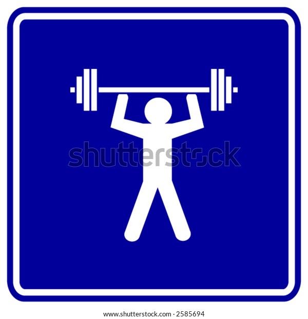Gym Sign Stock Vector (Royalty Free) 2585694