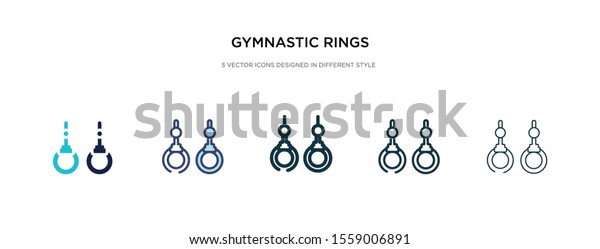 Gymnastic Rings Icon Different Style Vector Stock Vector (Royalty Free ...