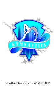 Gymnastics Logo Design Vector Template Sport 库存矢量图（免版税）619581881 ...
