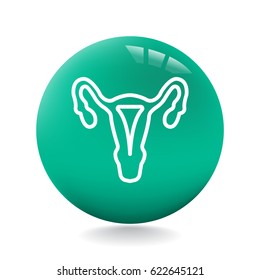 Gynecology Icon Flat Stock Vector (Royalty Free) 622645121 | Shutterstock