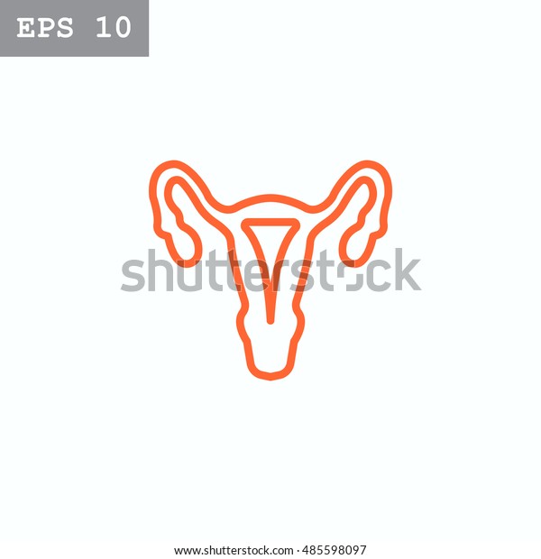 Gynecology Icon Flat Stock Vector (Royalty Free) 485598097