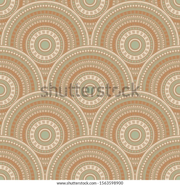 Gypsy geometric shapes tile design vector seamless pattern. Tribal ...