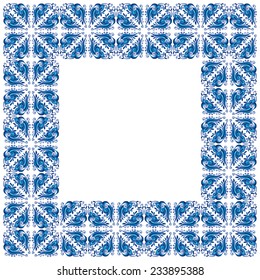 Gypsy Ornamental Frame Vector Square Frame Stock Vector (Royalty Free ...