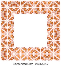 Gypsy Ornamental Frame Vector Square Frame Stock Vector (Royalty Free ...