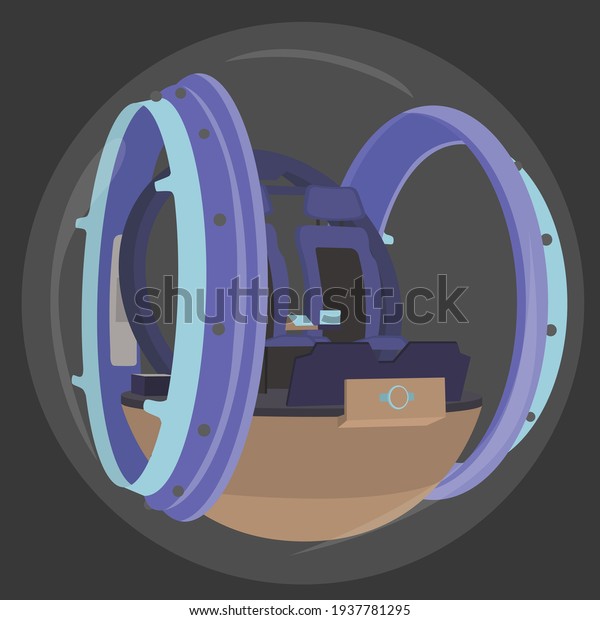Gyrosphere Blue Illustration Vector Artwork Fast Stock Vector (Royalty ...