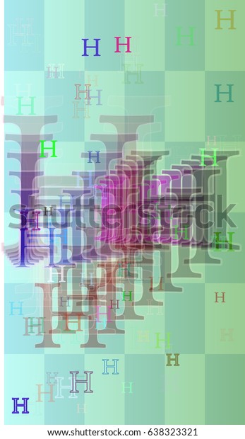 H Alphabet Art Idea Stock Vector (Royalty Free) 638323321 | Shutterstock