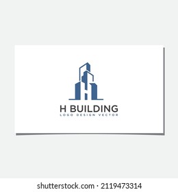 H Building Logo Design Vector Stock Vector (Royalty Free) 2119473314 ...